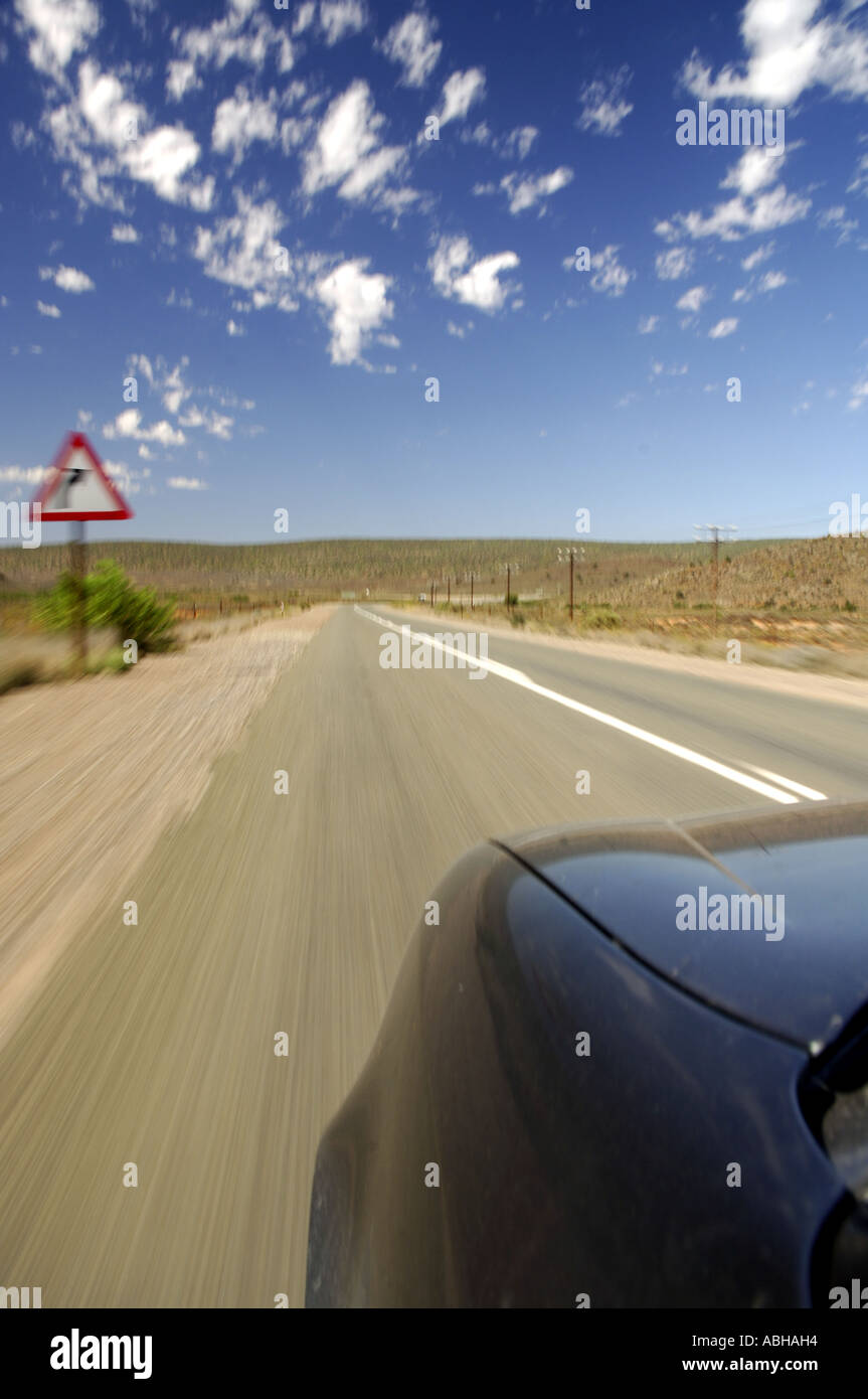 Driving along the Route 62 in South Africa Stock Photo - Alamy