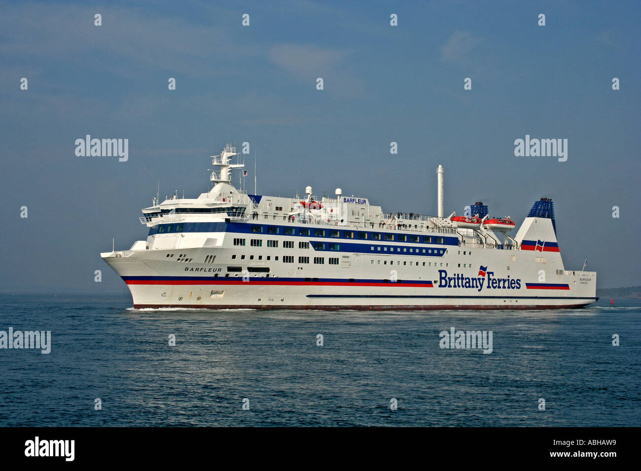 Brittany Ferry 'Barfleur', Poole Harbour, Dorset, UK. Europe Stock ...