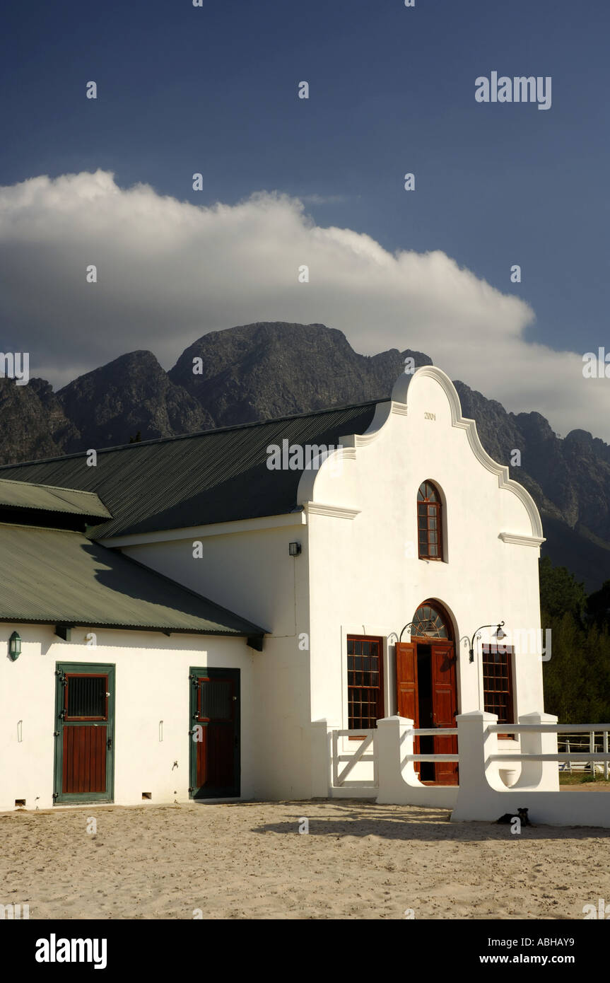 Steinmetz Arabians Stables in Franschhoek in South Africa Stock Photo ...