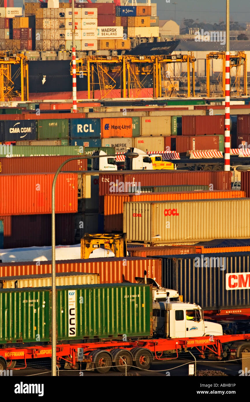 Shipping Industry / A Busy Shipping Container Terminal.The "Port of ...