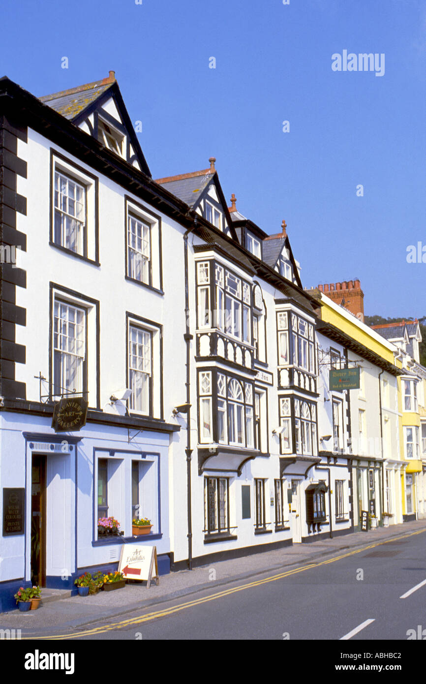 Art Gallery and Dovey Inn Aberdovey Gwynedd Wales Stock Photo - Alamy