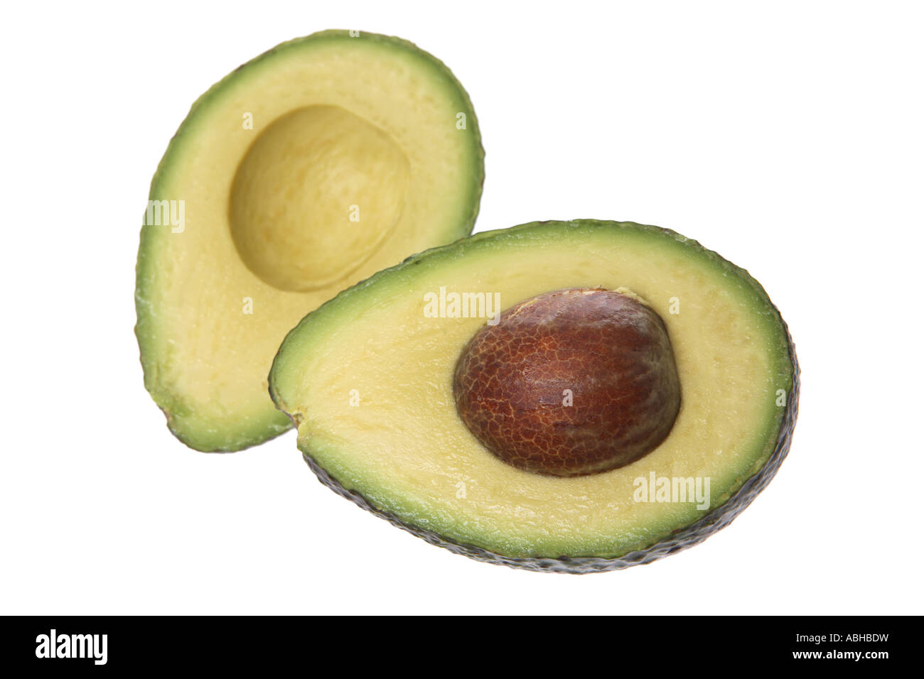 Avocado cut out on white background Stock Photo - Alamy