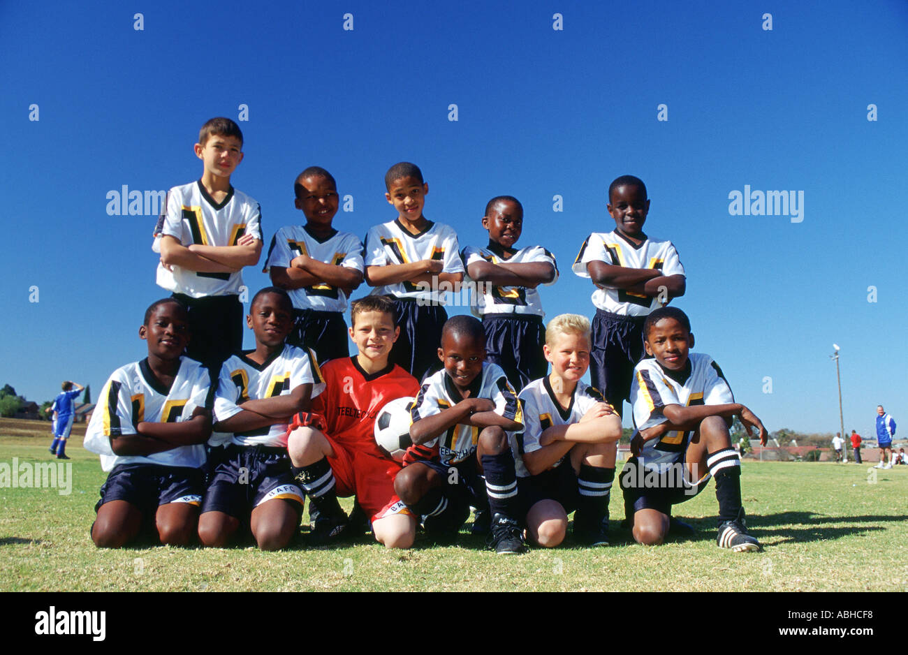 Soccer team Gauteng South Africa Stock Photo - Alamy