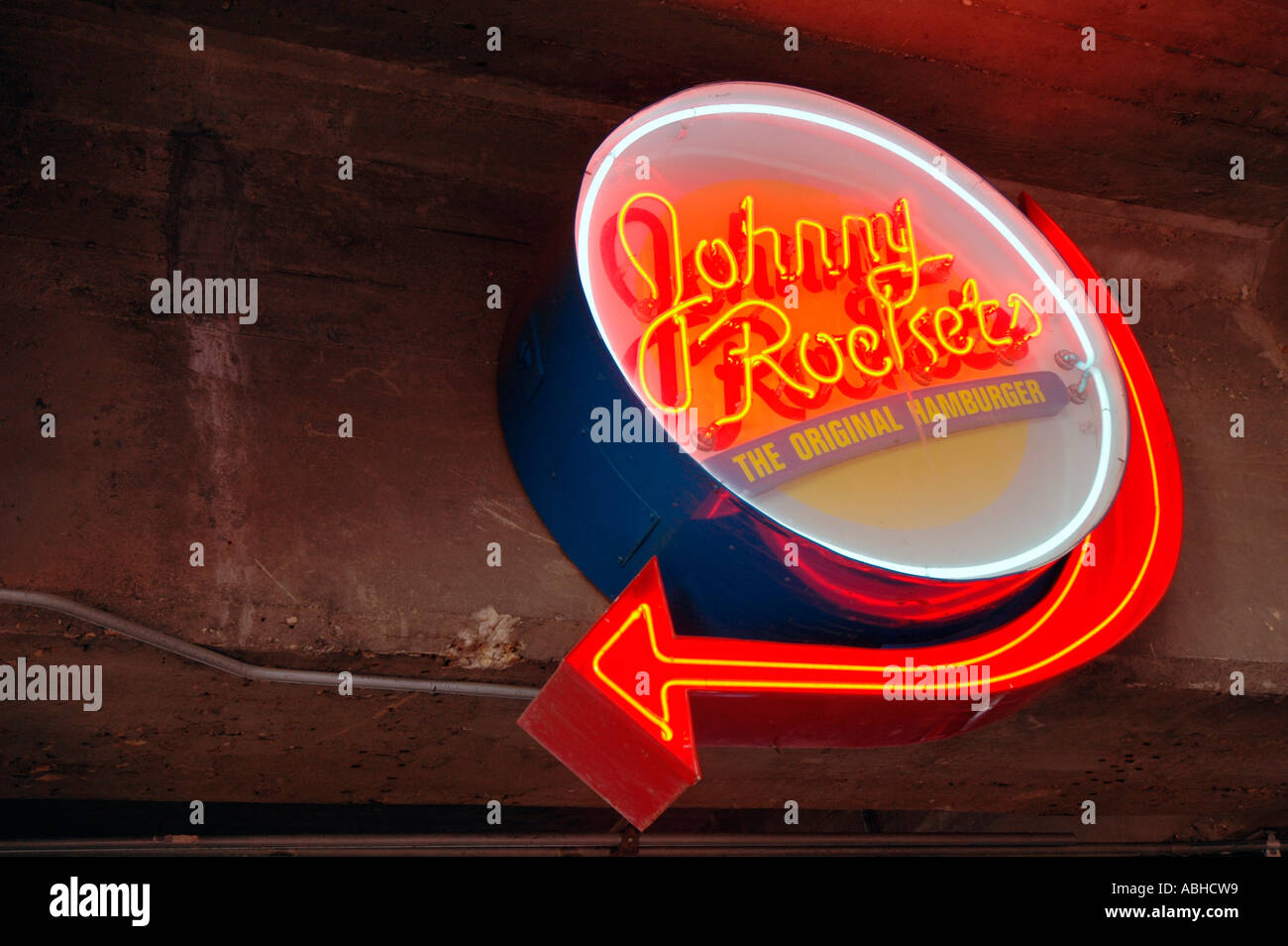 Johnny Rockets hamburger shop in Underground Atlanta Georgia GA USA ...