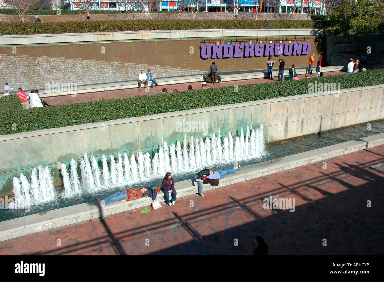 Underground atlanta georgia downtown hi-res stock photography and ...