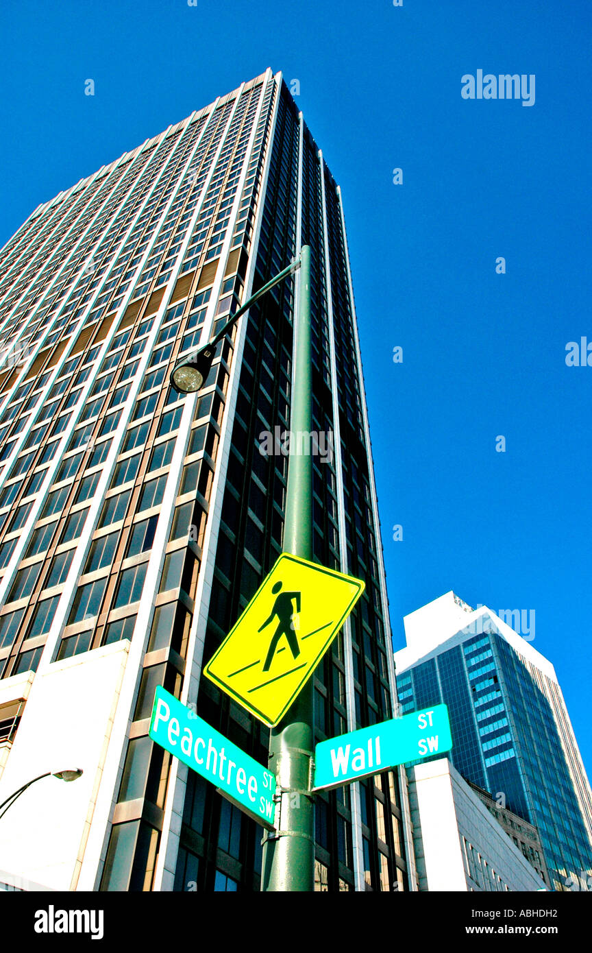 Downtown Atlanta Georgia buildings and signs and coke presence on ...