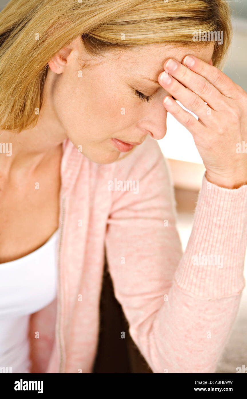 Hand on forehead hi-res stock photography and images - Alamy