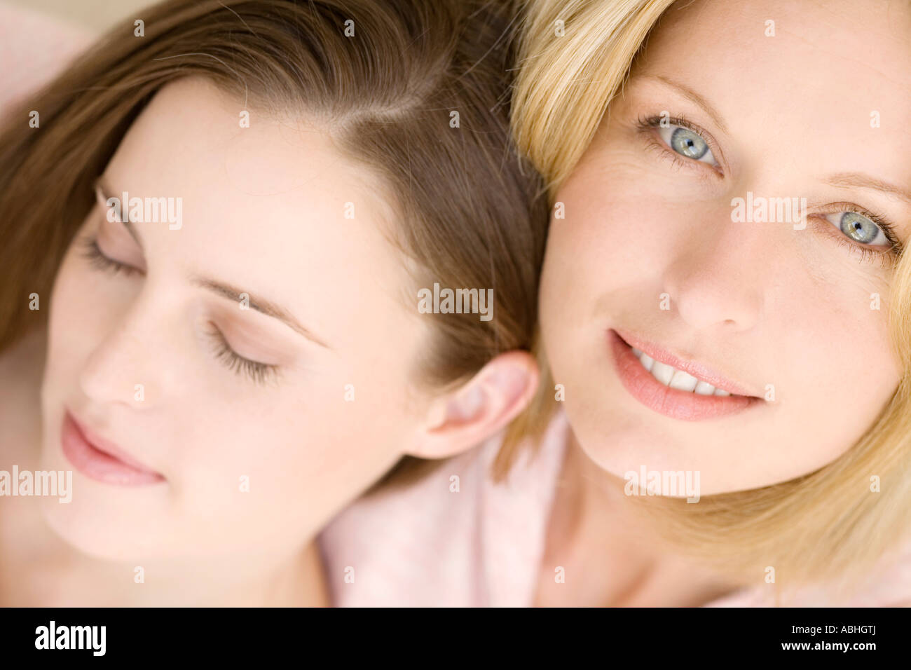 Portrait of two women, indoors Stock Photo - Alamy