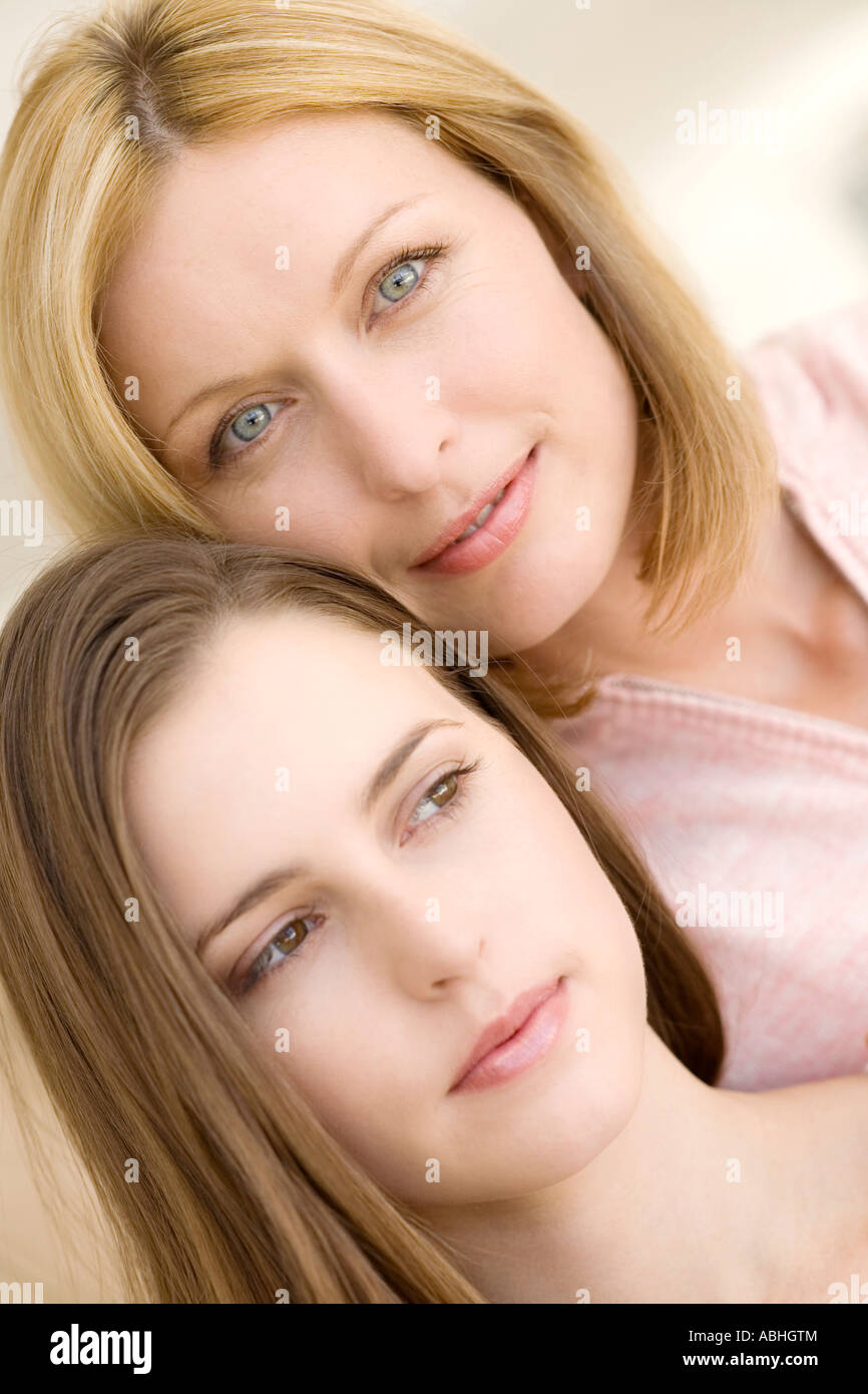 Portrait of two women, indoors Stock Photo - Alamy