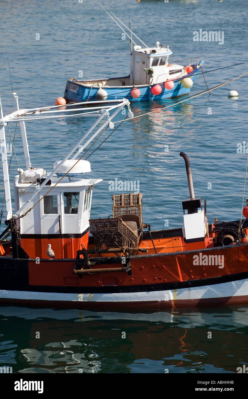 SCALLOP FISHING BOATS ERQUY HARBOUR BRITTANY FRANCE Stock Photo - Alamy