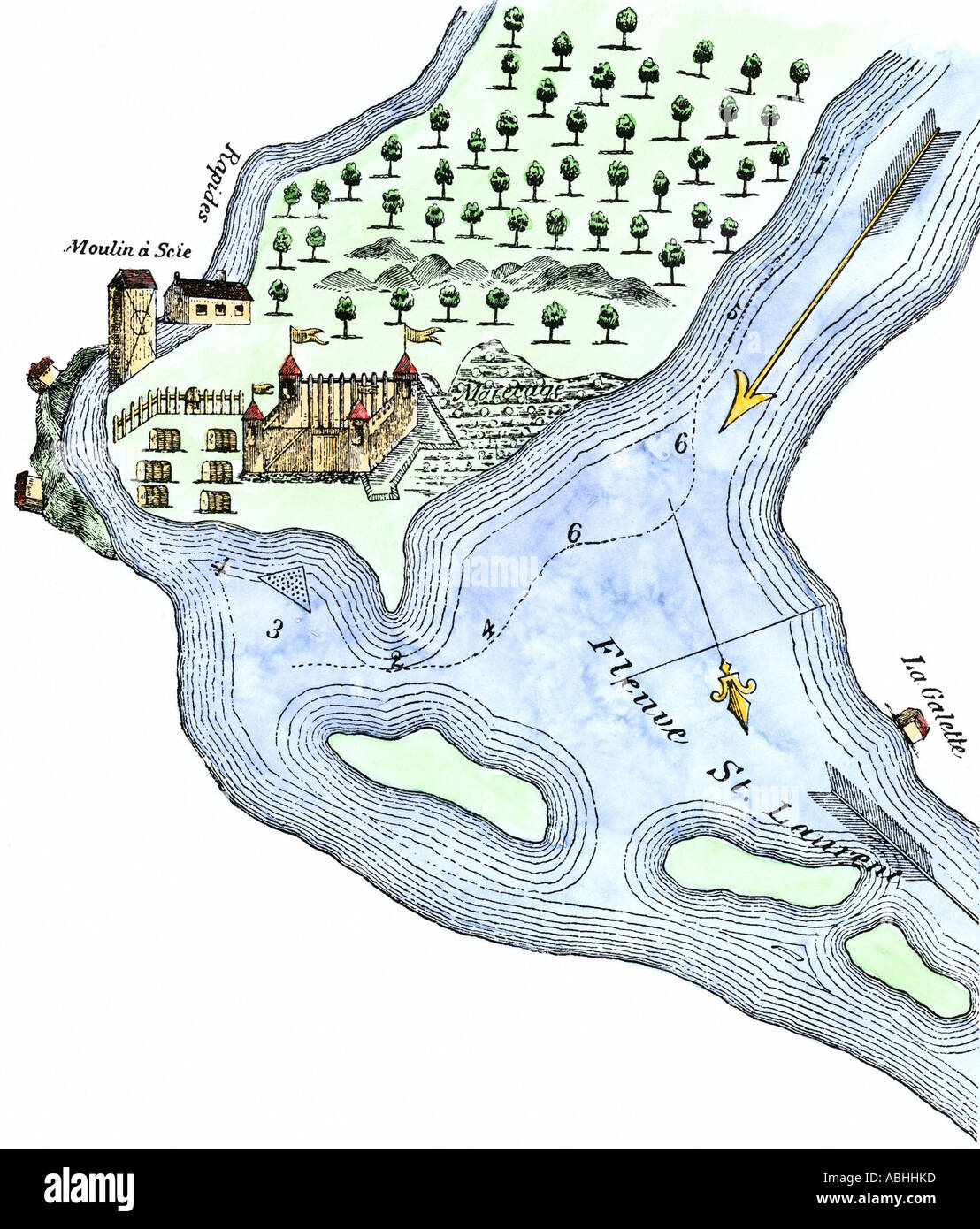 Samuel de champlain map hi-res stock photography and images - Alamy