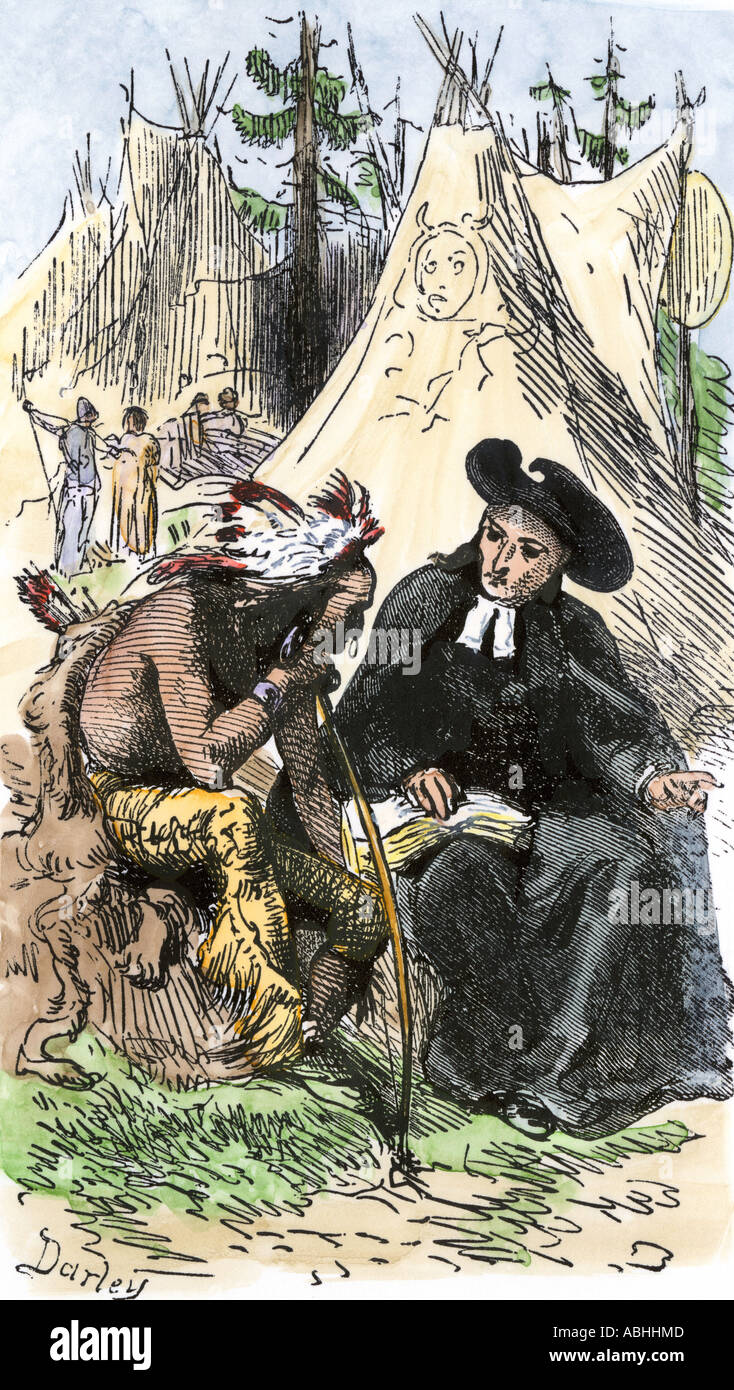 Missionary in new france hi-res stock photography and images - Alamy