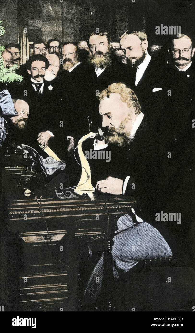 Alexander graham bell first telephone hi-res stock photography and images - Alamy