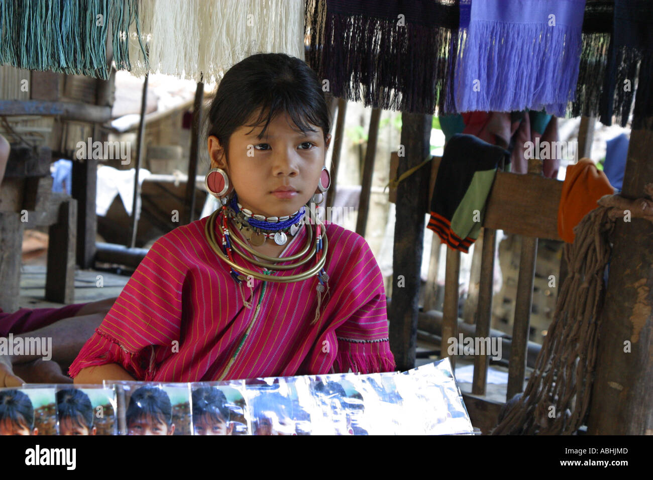 Girl from long ear hill tribe, northern Thailand Stock Photo - Alamy