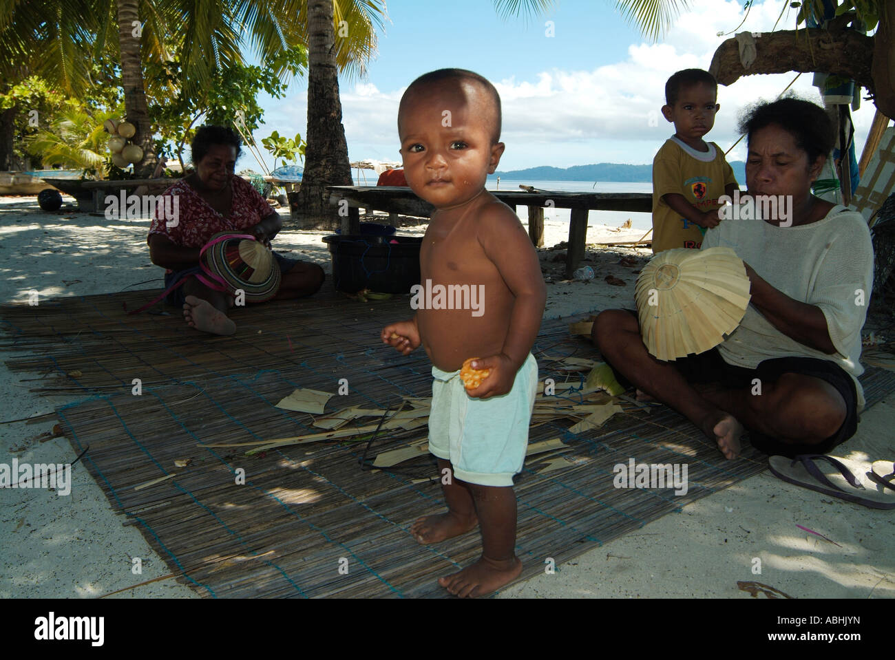 Boy Living On Island