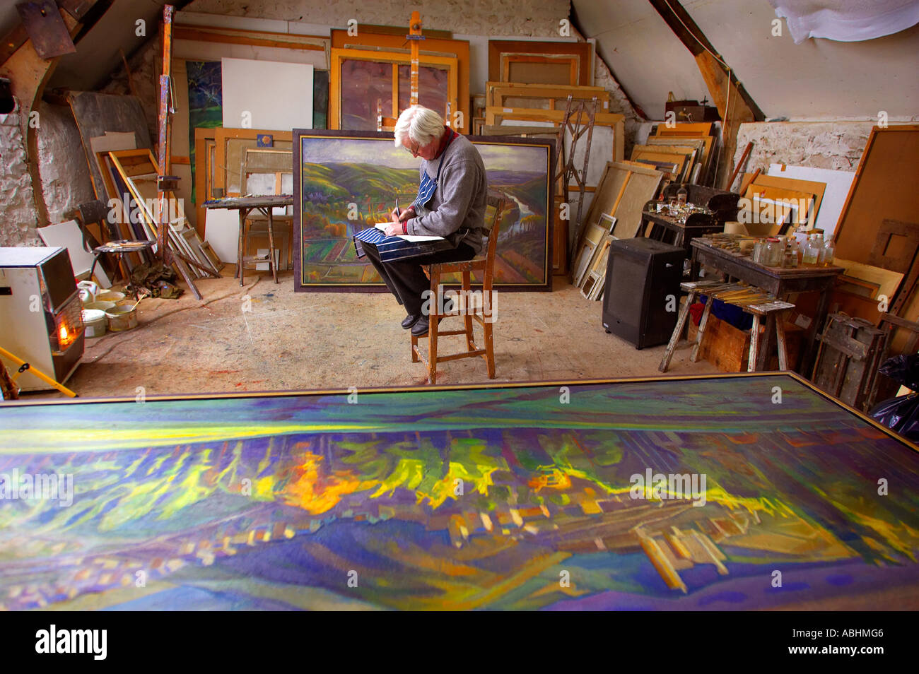 Artist Robert Organ Stock Photo - Alamy