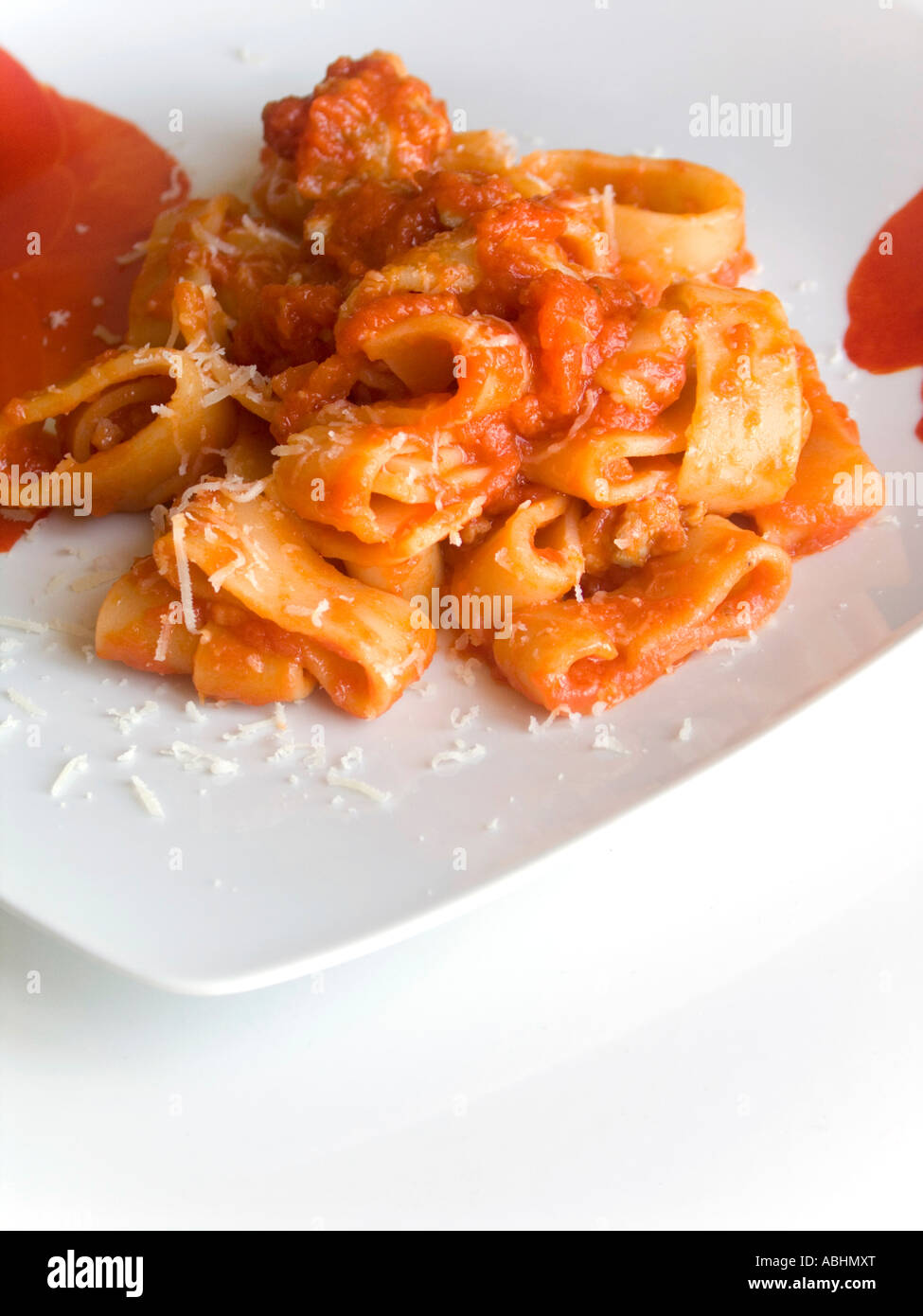 pasta with ragù , traditional food from naples , south of italy ...