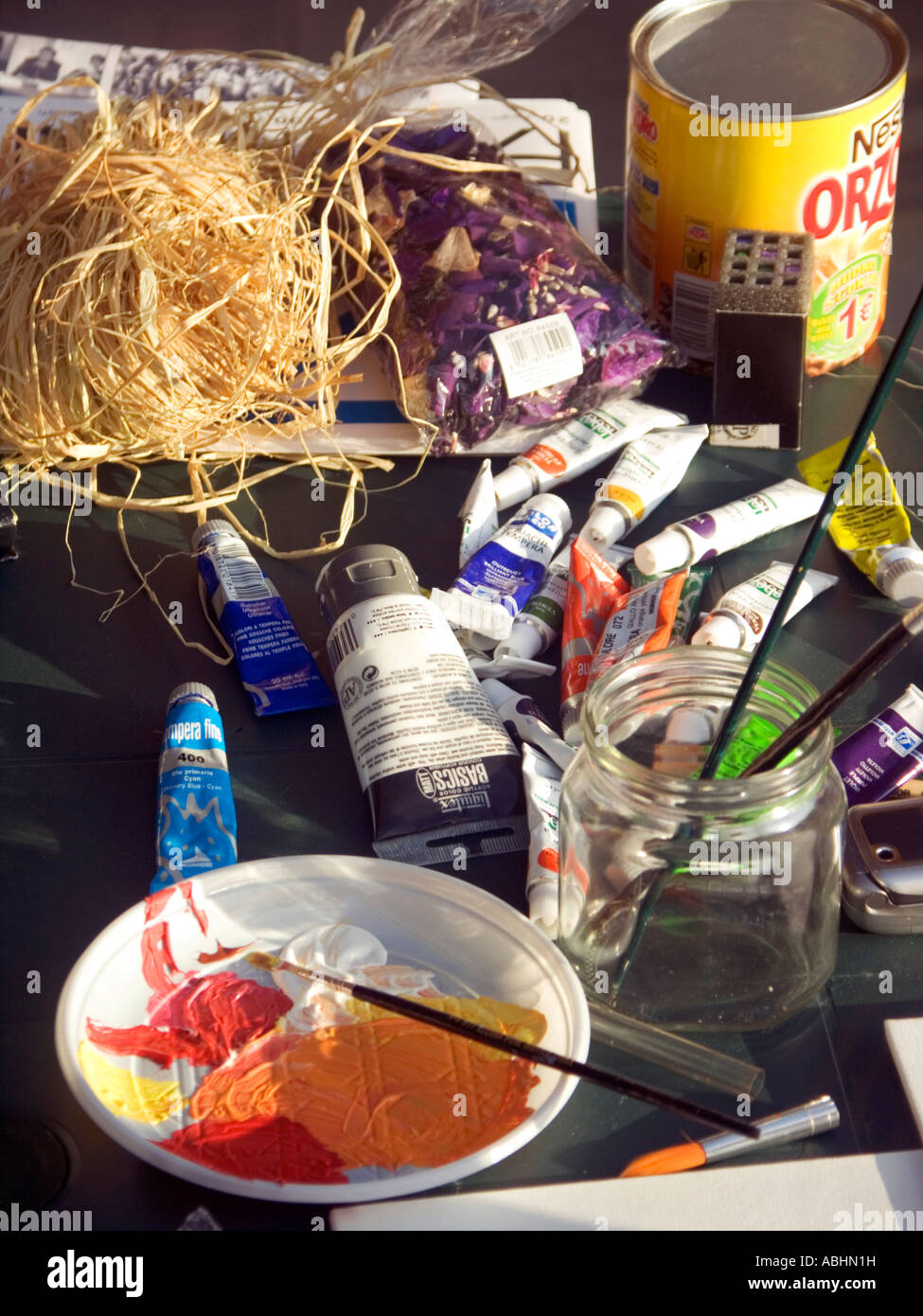 paint color activity , outdoor Stock Photo - Alamy