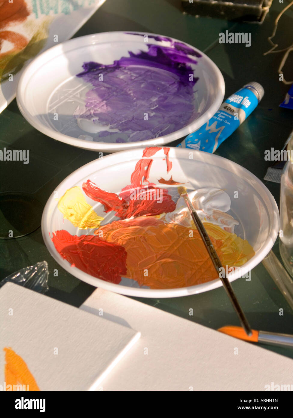 paint color activity , outdoor Stock Photo - Alamy