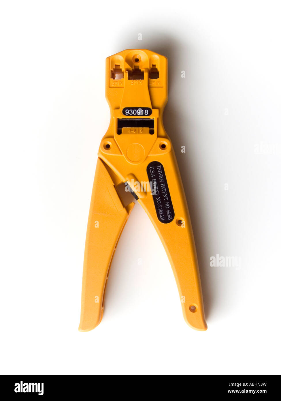 crimp pincher rj45 plug cable Stock Photo - Alamy