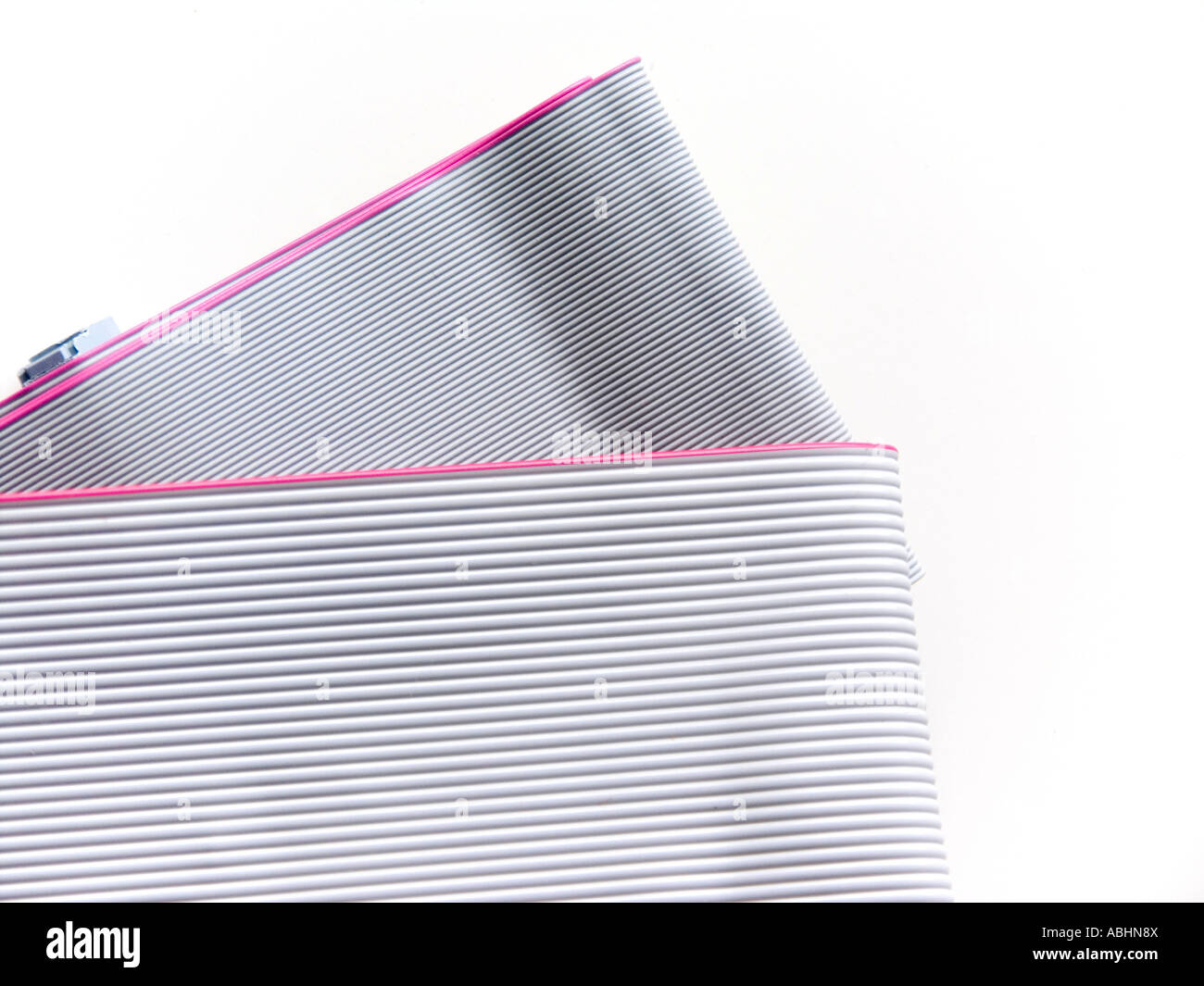 pc eide versus ide cable plug cluose up on a white backround Stock ...