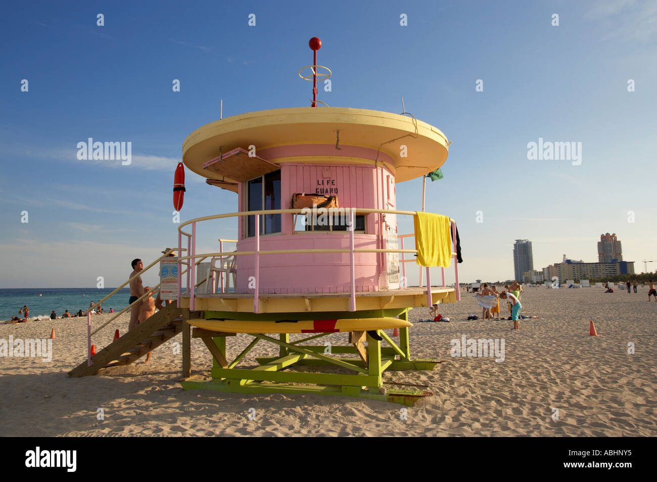 Art Deco style lifeguard tower designed by Ken Scharf Beach South Beach ...