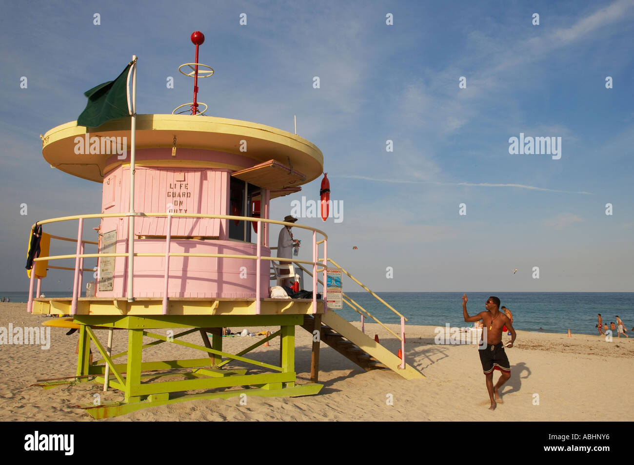 Art Deco style lifeguard tower designed by Ken Scharf Beach South Beach ...