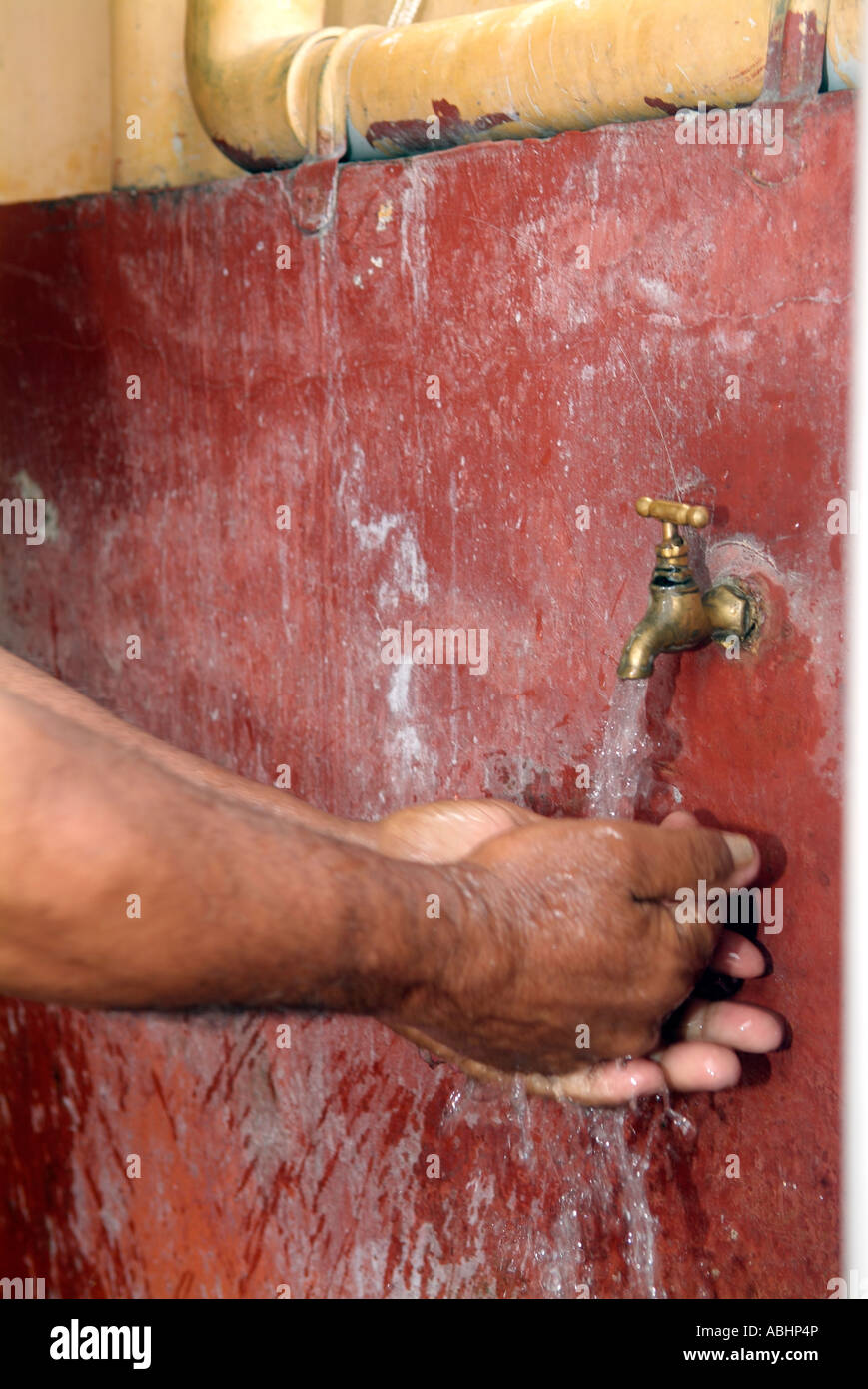 Muslim washing hands hi-res stock photography and images - Alamy