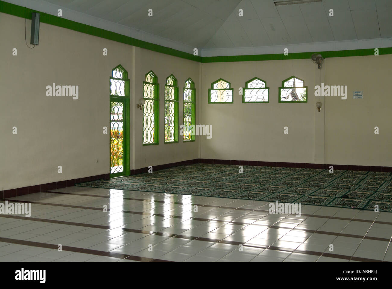Inside a muslim mosque in Manado, North Sulawesi Stock Photo - Alamy