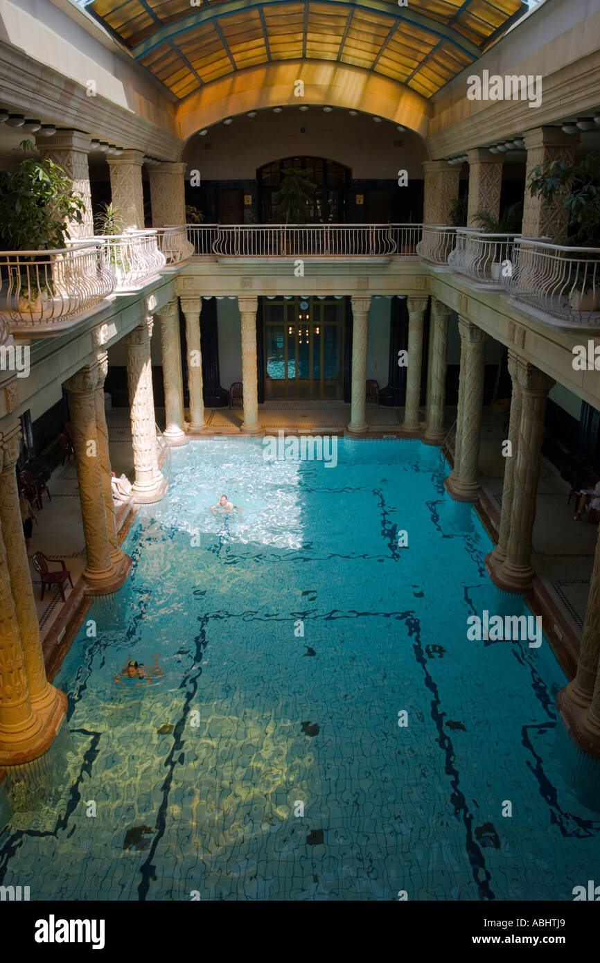 View inside the Gellert Baths Buda Budapest Hungary Stock Photo - Alamy