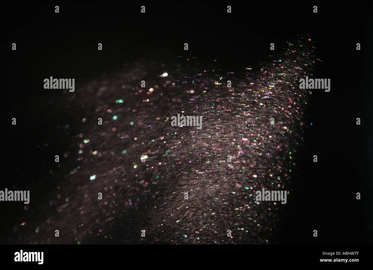 Diamond Dust or Ice Snow crystal flow visualization in freezer chamber ...