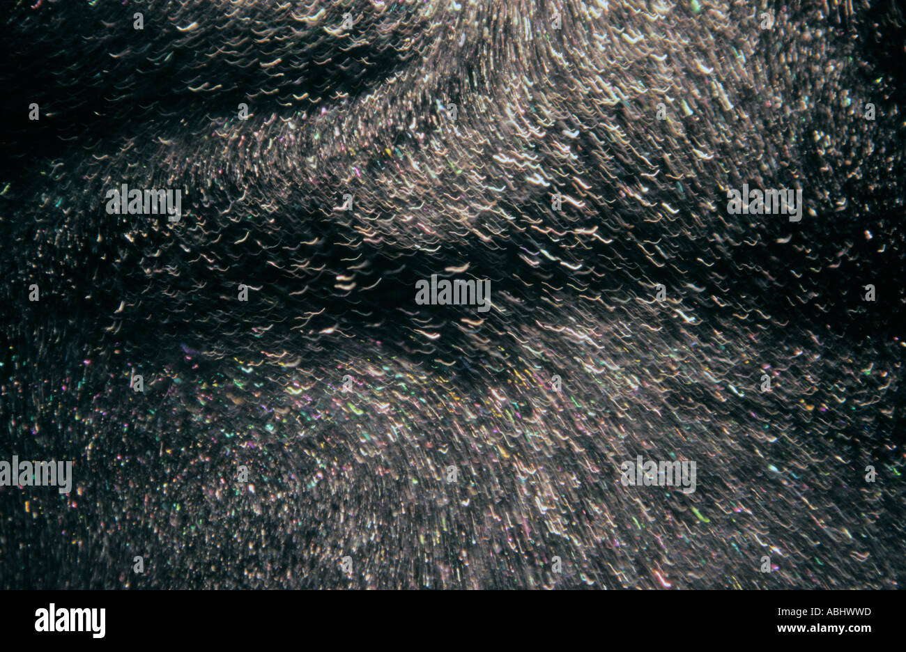 Diamond Dust or Ice Snow crystal flow visualization in freezer chamber ...