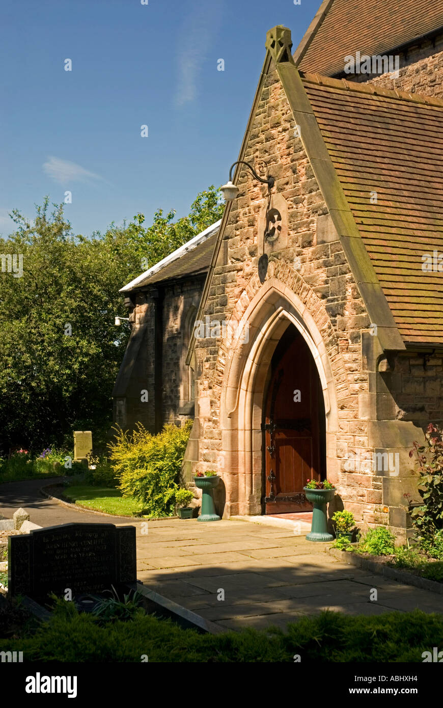 St Stevens Church Entrance Congleton Cheshire UK Stock Photo - Alamy