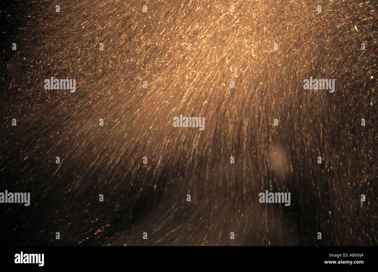 Diamond Dust or Ice Snow crystal flow visualization in freezer chamber ...