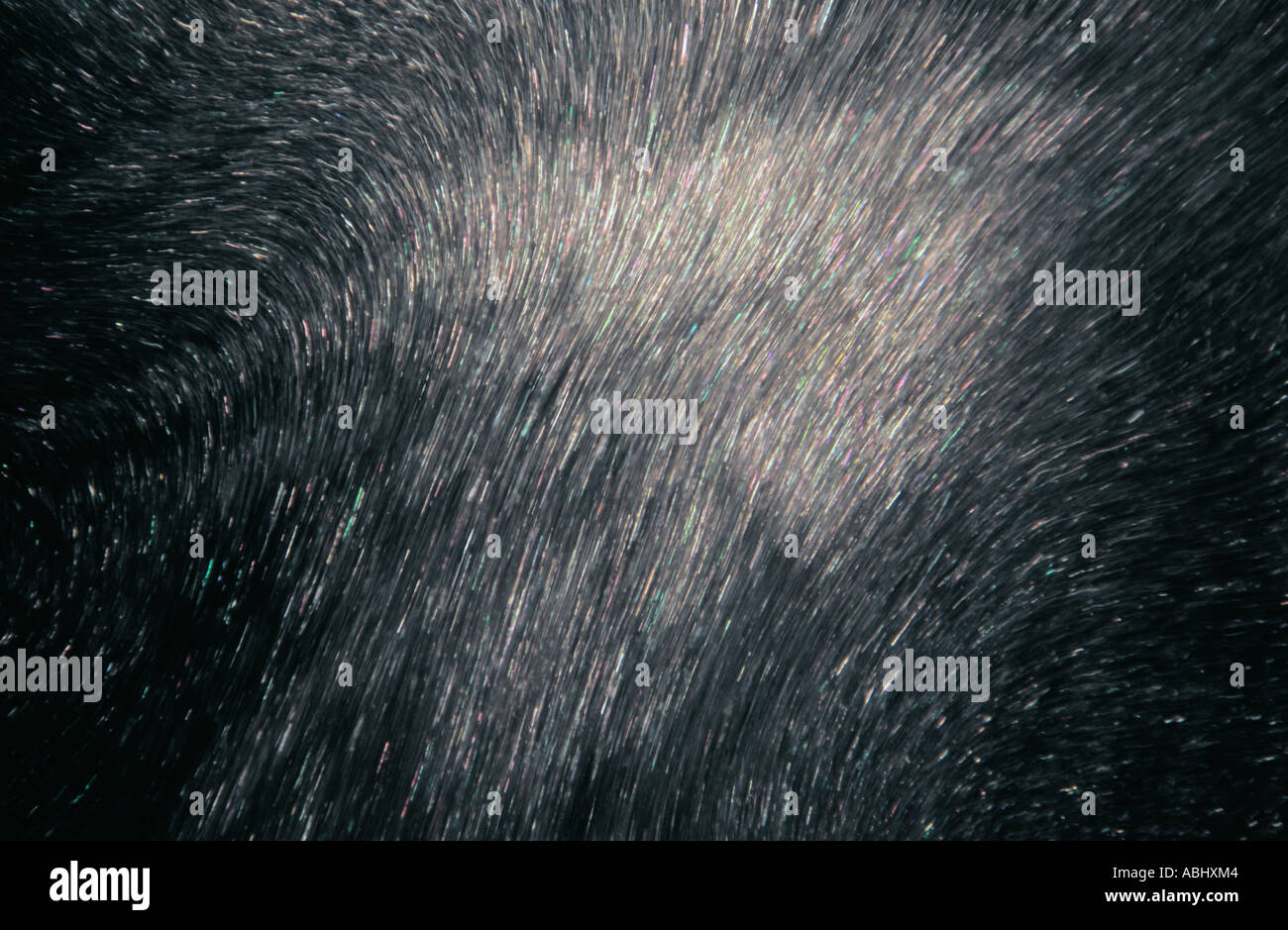 Diamond Dust or Ice Snow crystal flow visualization in freezer chamber ...