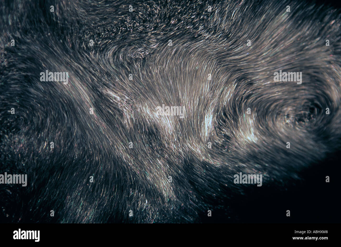 Diamond Dust or Ice Snow crystal flow visualization in freezer chamber ...