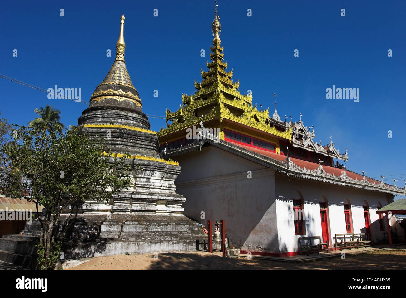 Myanmar Shan state Kengtung Wat Ho Kong Stock Photo - Alamy