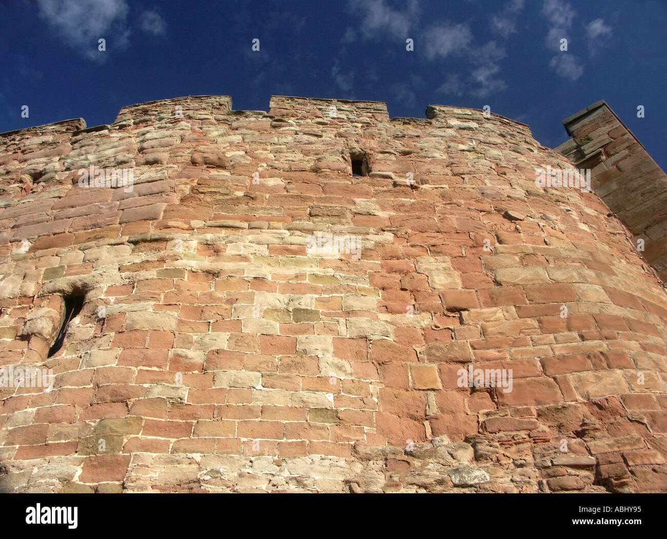 Historic ancient monument stonework mercia capital kingdom offa wall hi ...