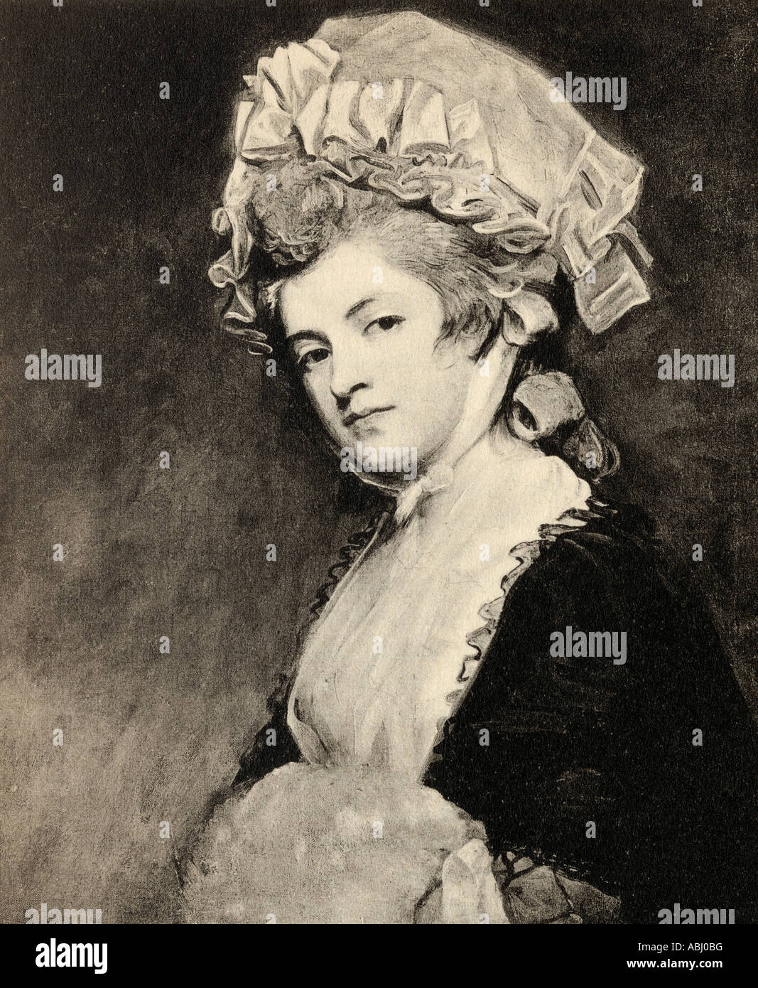 Mrs Robinson after the painting by Romney. Mary Robinson, née Darby ...