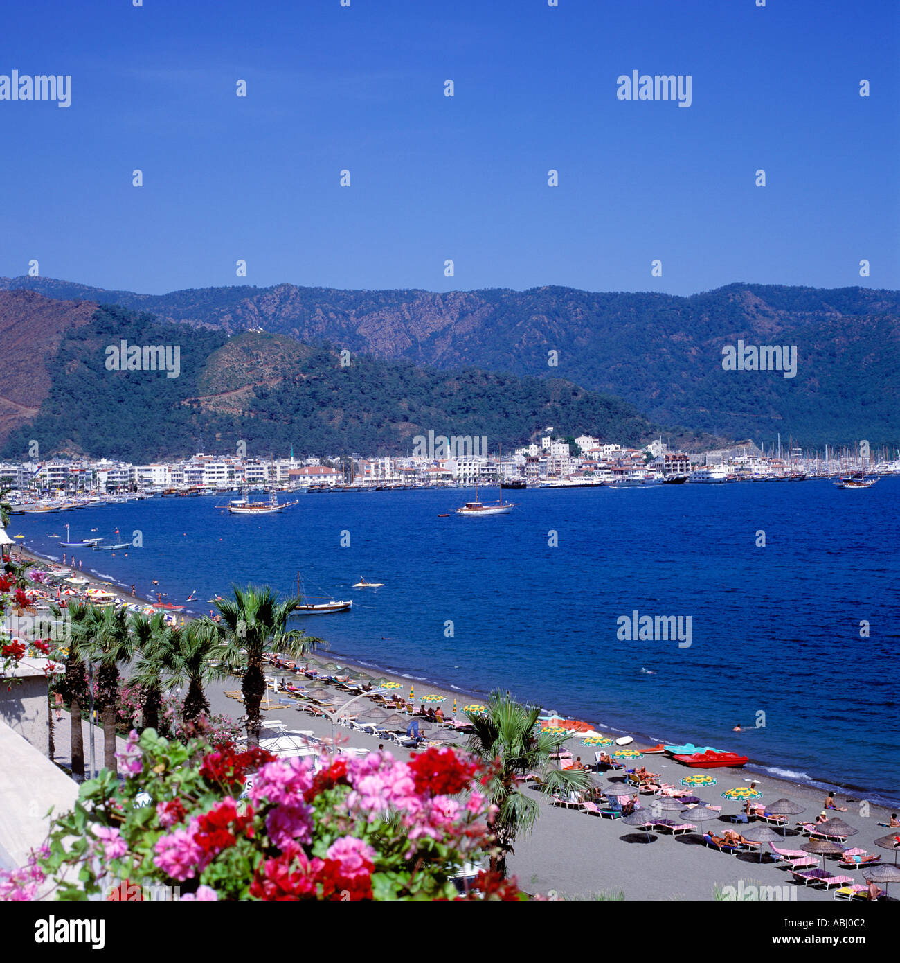 VIEW OVER MARMARIS TURKEY Stock Photo - Alamy