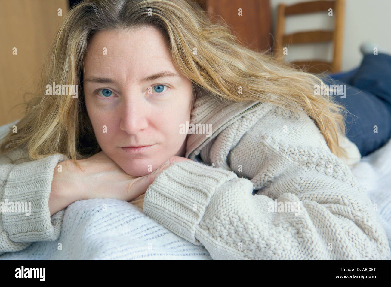 Portrait of serious woman Stock Photo - Alamy