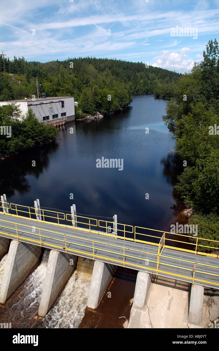 Hydroelectric dam near Baie Comeau, Quebec Stock Photo - Alamy