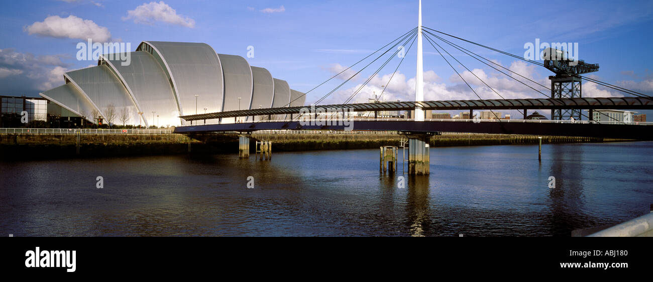 ARMADILLO BELL BRIDGE AND RIVER CLYDE GLASGOW SCOTLAND Stock Photo - Alamy