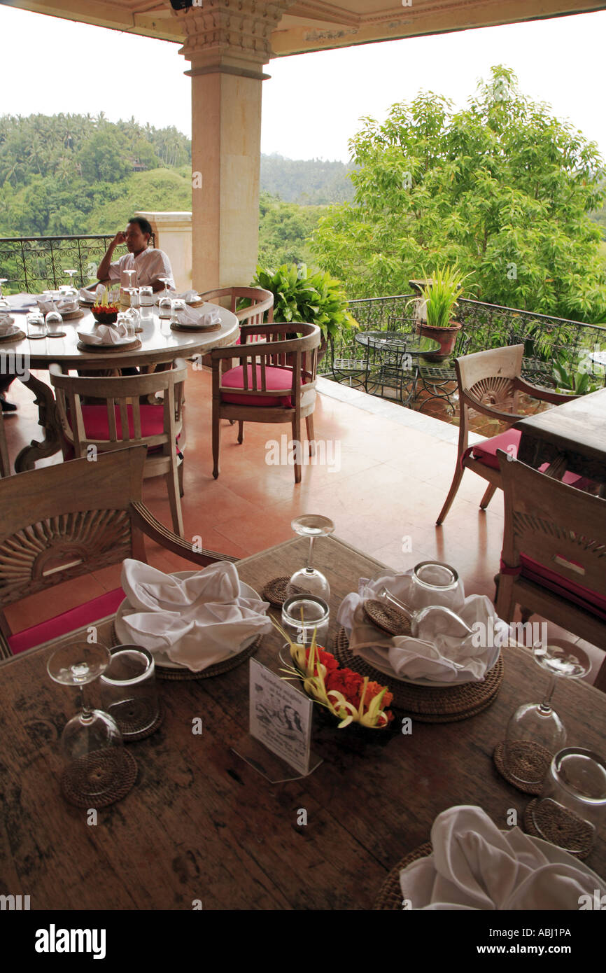 Indus hillside restaurant, Ubud, Bali, Indonesia Stock Photo - Alamy