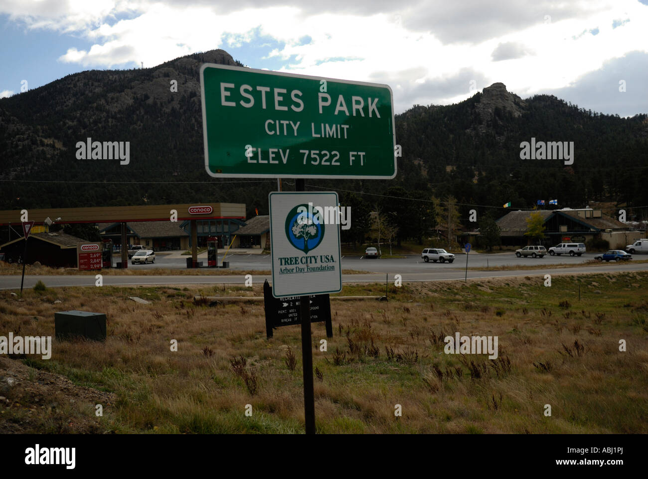 The estes park sign hi-res stock photography and images - Alamy
