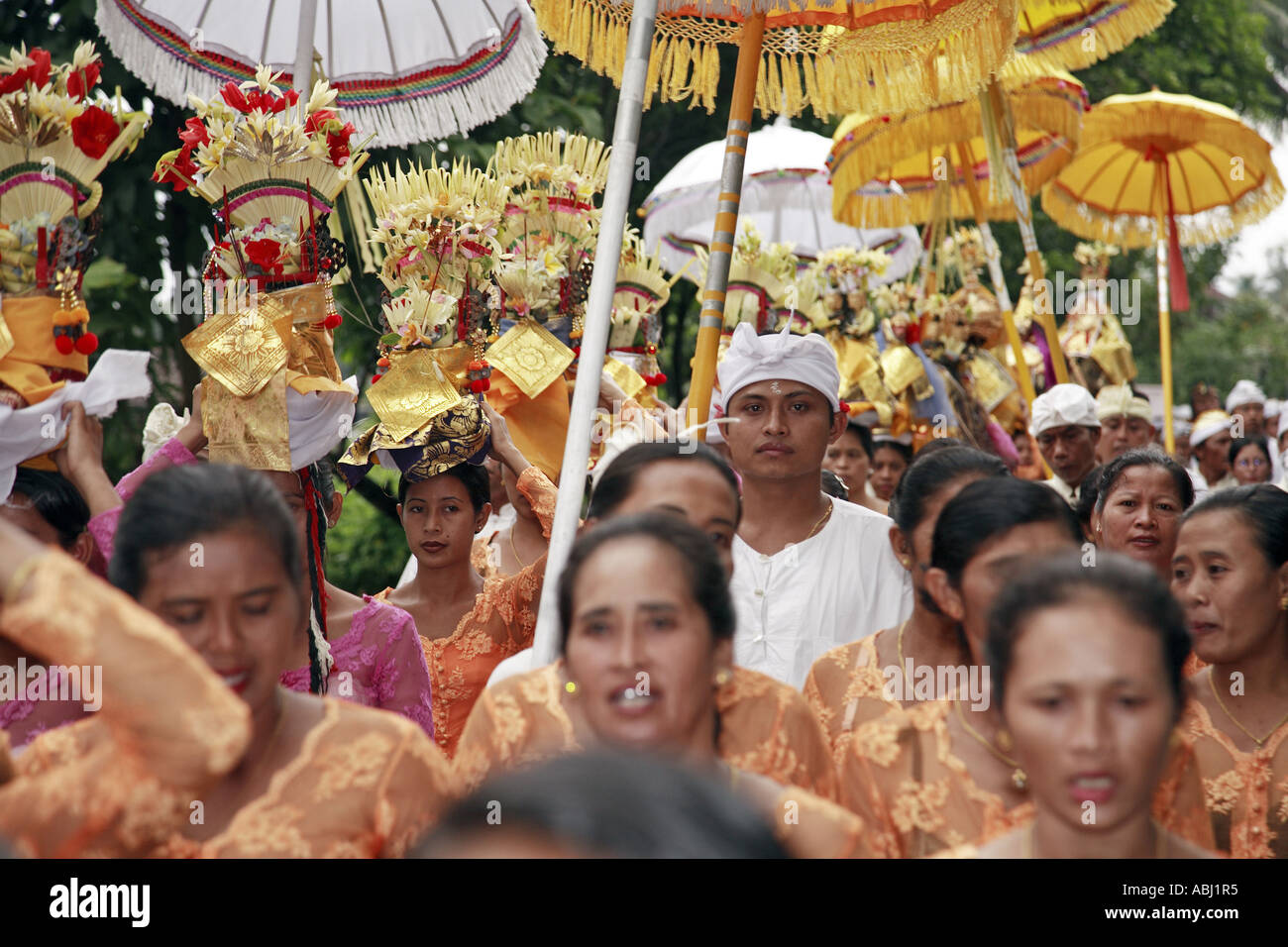 Temple procession, Ubud, Bali, Indonesia Stock Photo - Alamy