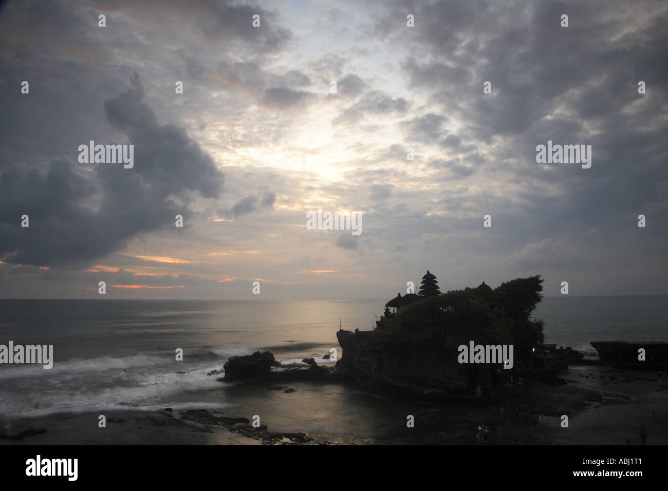 Sunset at Tanah Lot temple, Bali, Indonesia Stock Photo - Alamy