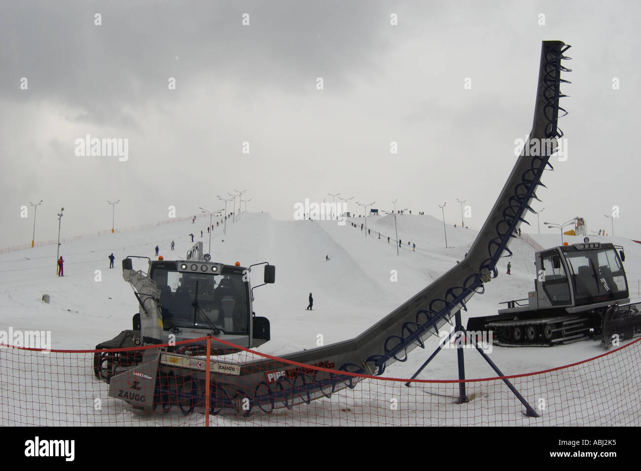 Ratrack and half pipe 2 Stock Photo - Alamy