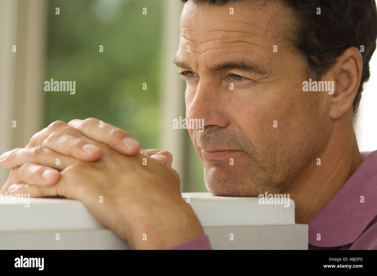 Portrait of thinking man Stock Photo - Alamy