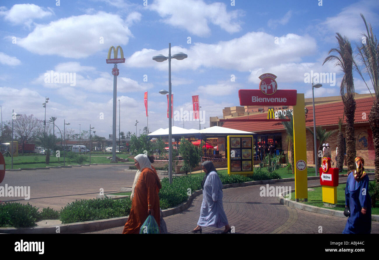 MacDonalds fast food restaurant Marrakech Morocco north Africa Stock ...